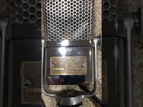 RCA 44A 44-A Ribbon Type Velocity Microphone in CHROME - | Reverb