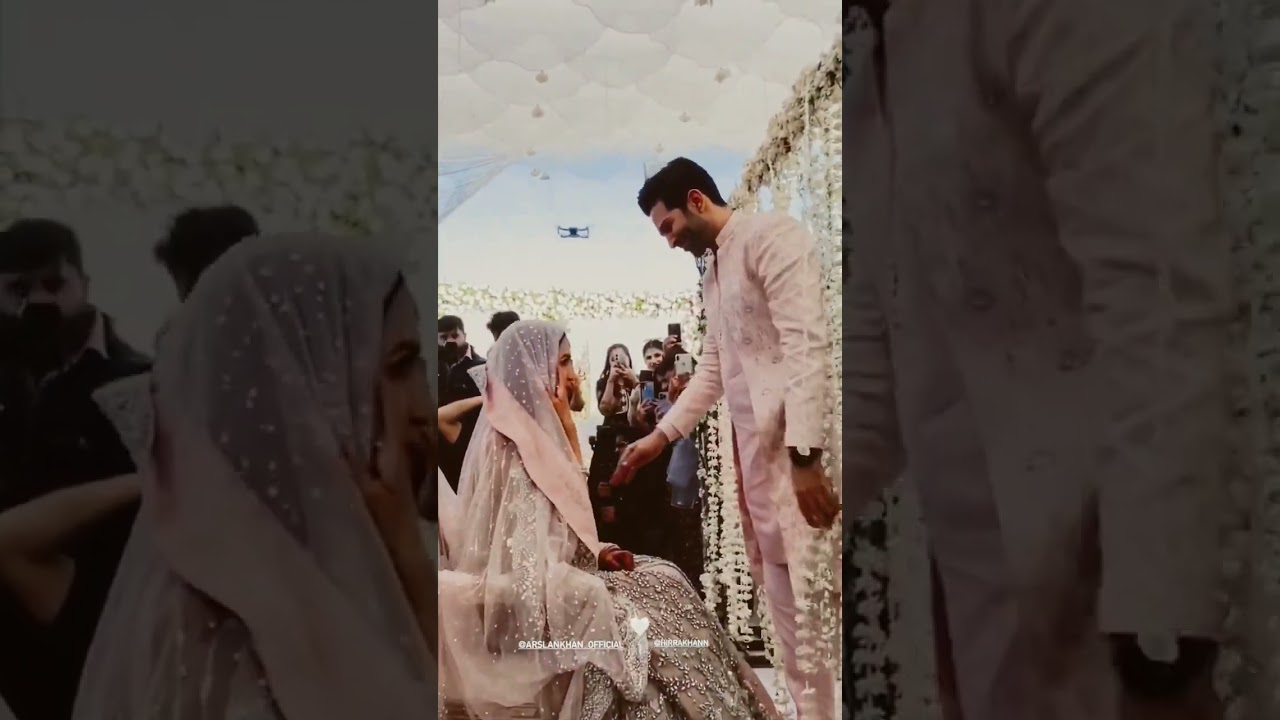 Nikah Ceremony 😍❤️ || Hira Khan & Arsalan Khan Nikah || Pakistani Wedding #shorts #nikah #wedding