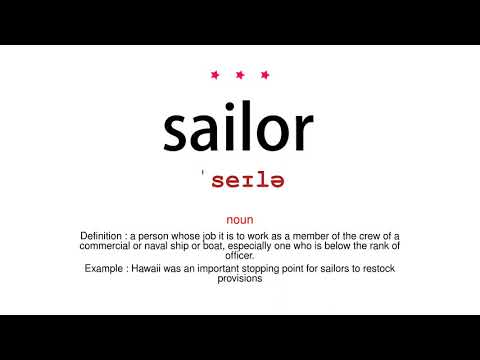 How to pronounce sailor - Vocab Today
