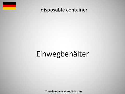 How to say disposable camera in German?