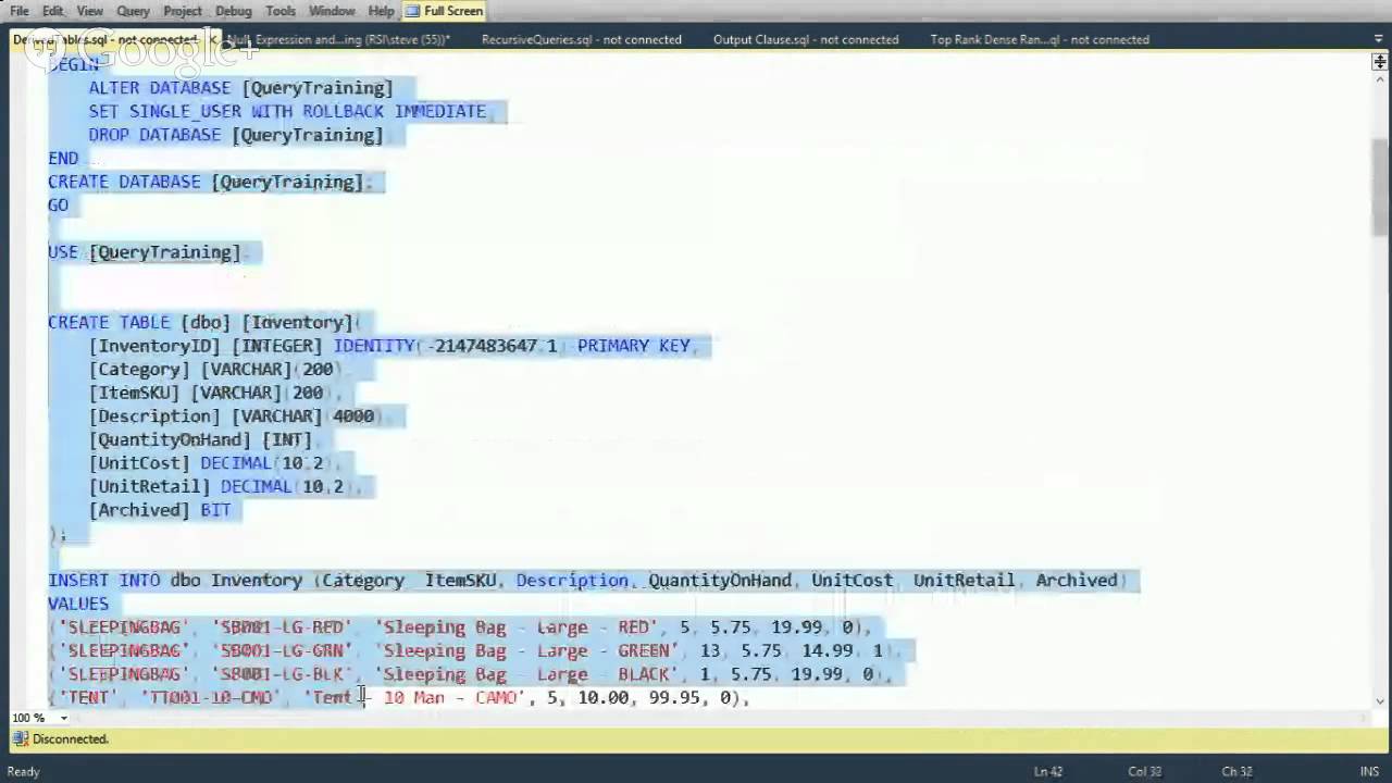 Free Weekly SQL Server Training: 70-461 Section 1 Review