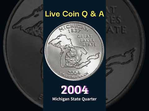 2004 Michigan State Quarter: The Only State Bordered by 4 Great Lakes!! #therealdeal #livecoinqa