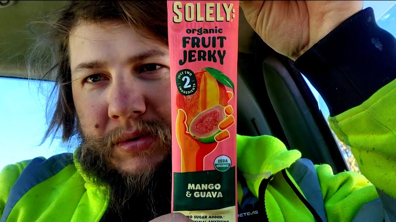 Review Solely Organic Fruit Jerky Mango & Guava