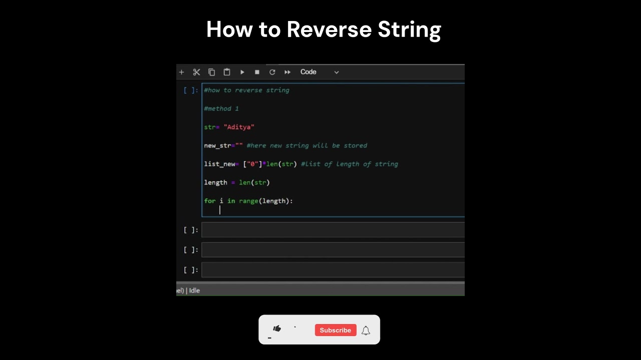How to Reverse String #viral #viralvideo #python #programming