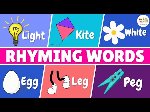 Rhyming Words for Kids | 3 & 4 Letter Rhyming Words | English Class 2 to 5 Activity