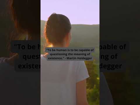 Martin Heidegger on being human