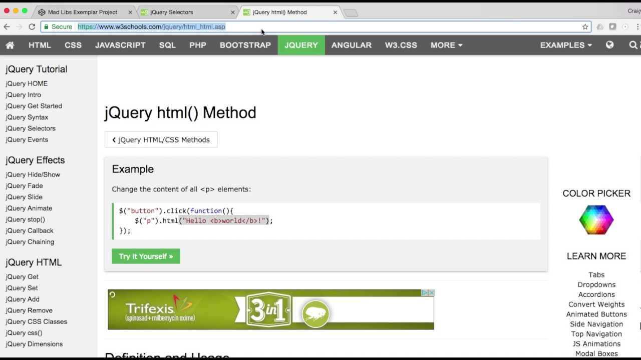 JQuery Example 1