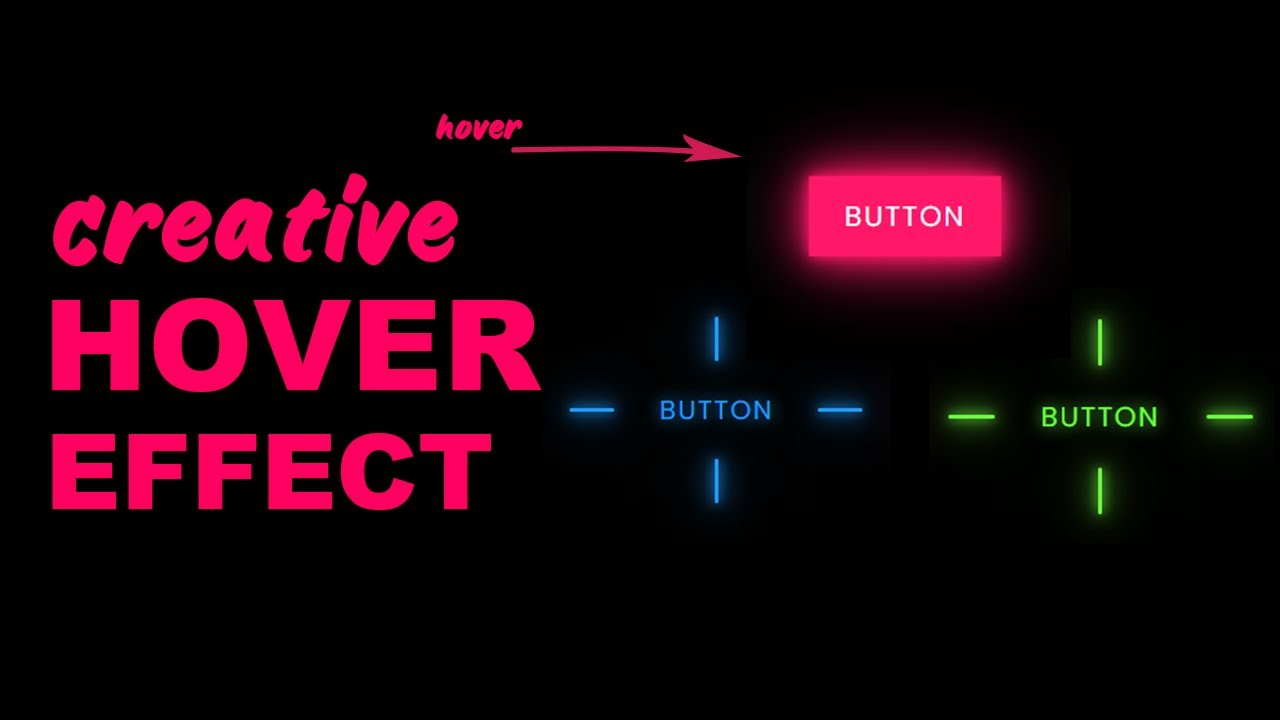 Creative Button Hover Effects using CSS | Glowing Gradient Border Effects using Html & CSS