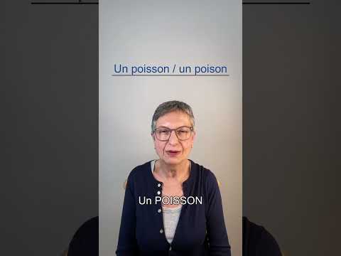 The difference between "poisson" (fish) and "poison" in French! 🐠🫗 🇫🇷