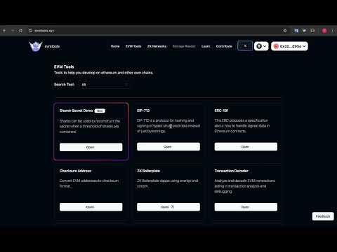 EVM Tools - Backdrop Build