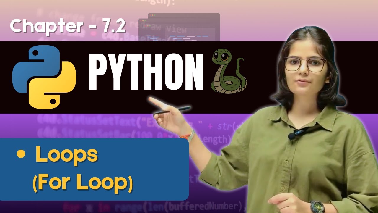 Python Class-7.2 | Loops (For loop) in Python | Python with Prishu