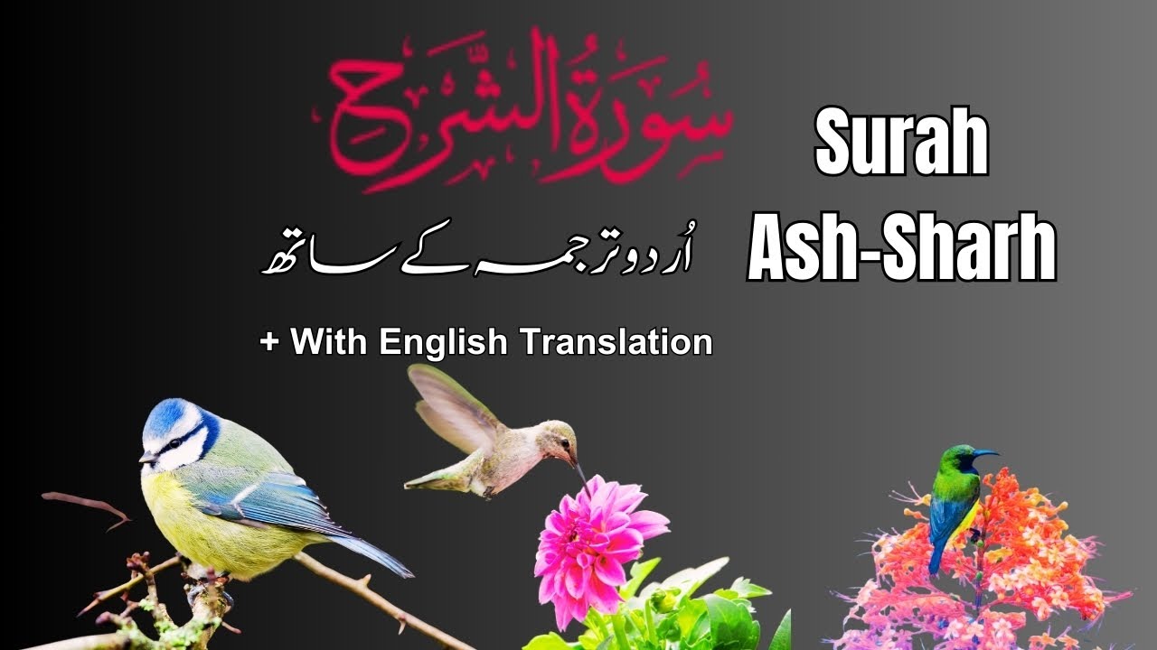 Surah Al Inshirah The Relief Recitation 94 سورۃ الانشراح Surat Ash Sharh