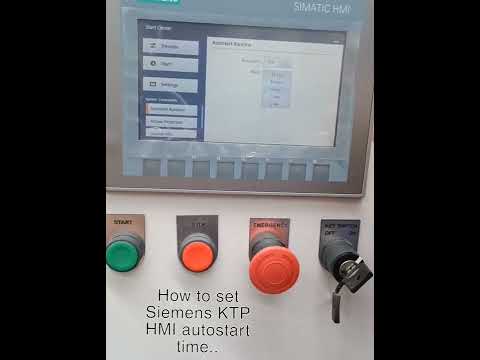 Siemens HMI autostart setting (KTP)