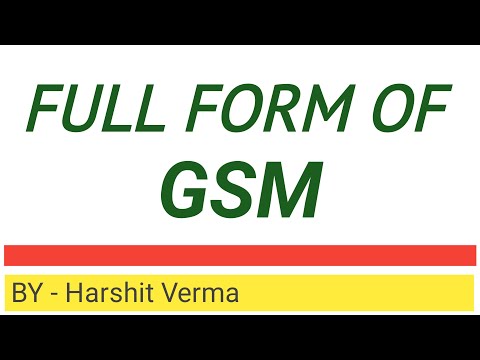 FULL FORM OF GSM || GSM Stands For ?