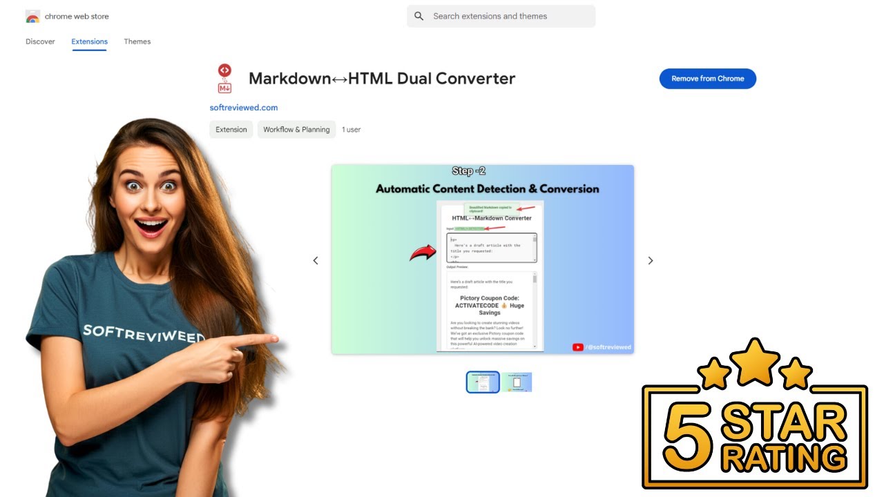 Free Markdown To HTML & HTML To  Markdown Converter Chrome Extension 😲