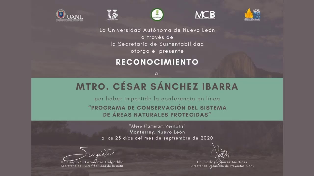 Programa de conservación del sistema de áreas naturales protegidas.
