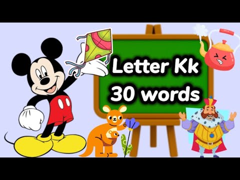 Letter K words|Letter K words with pictures|Letter K words for toddlers | K letter words in english