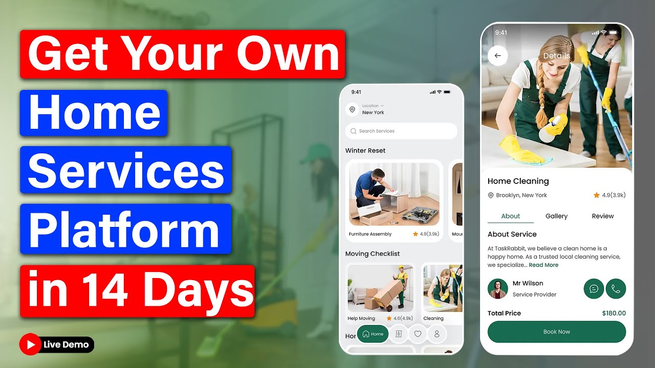 Home Service App Development - Launch Your App Like TaskRabbit & Thumbtack | TaskRabbit Clone
