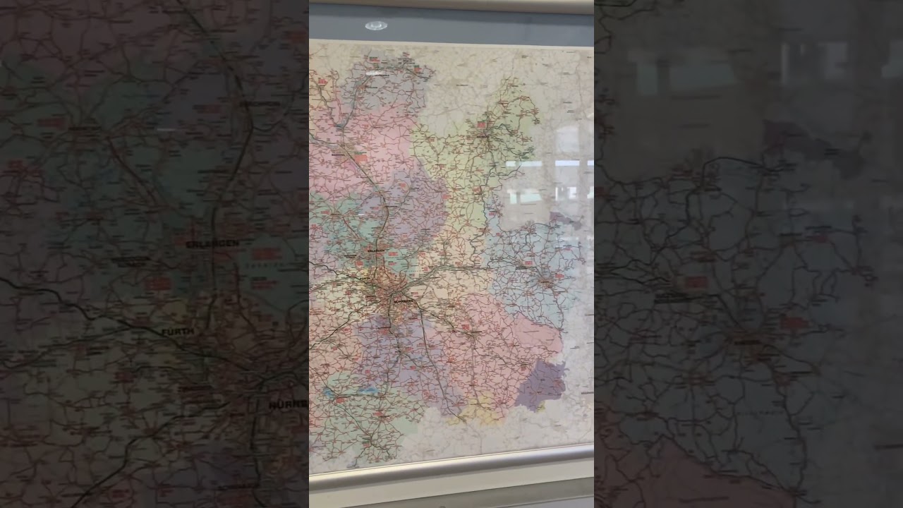 Bavaria Railway Map at local station 🚉🇩🇪😃