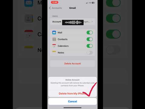 How to remove gmail account from iPhone #iphone