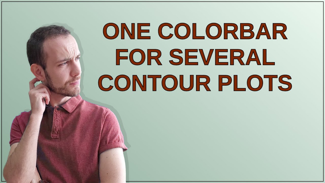 One colorbar for several contour plots