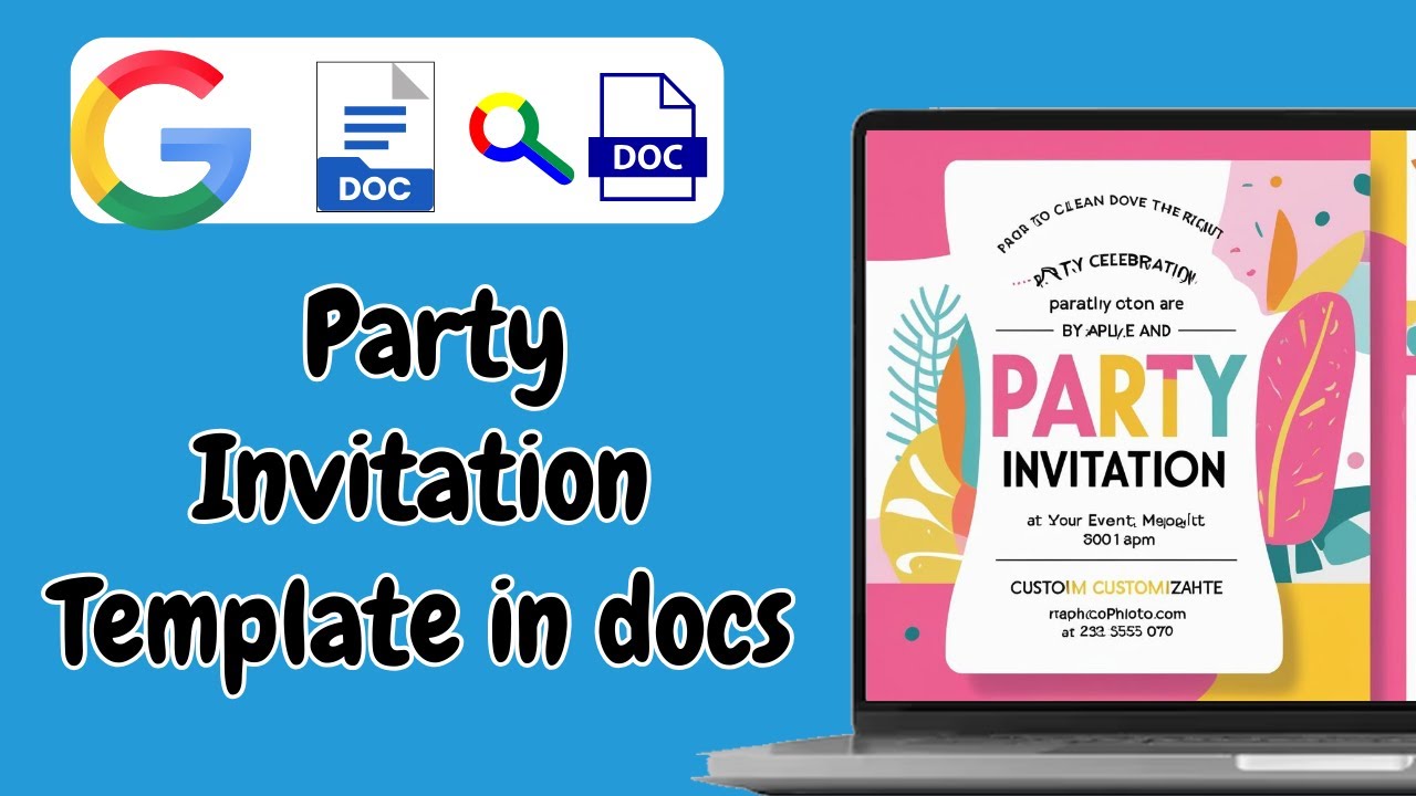 How To Make A Party Invitation Template In Google Docs