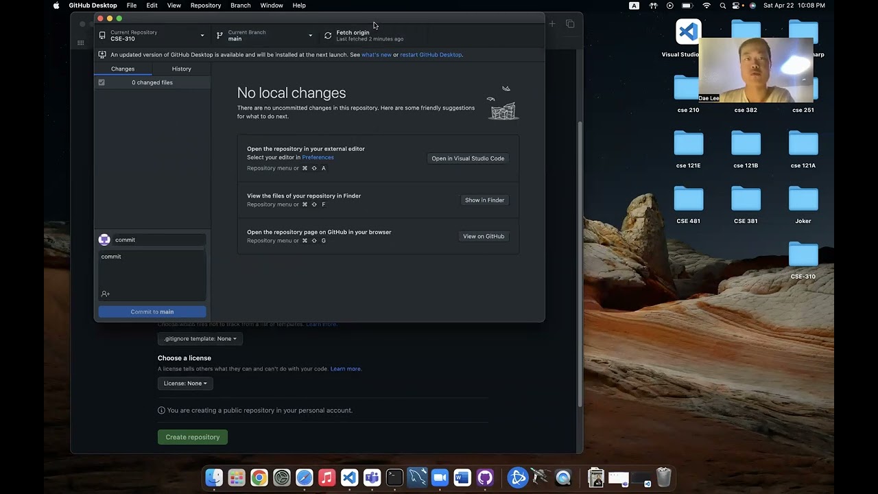 hello world in python with a GitHub repository