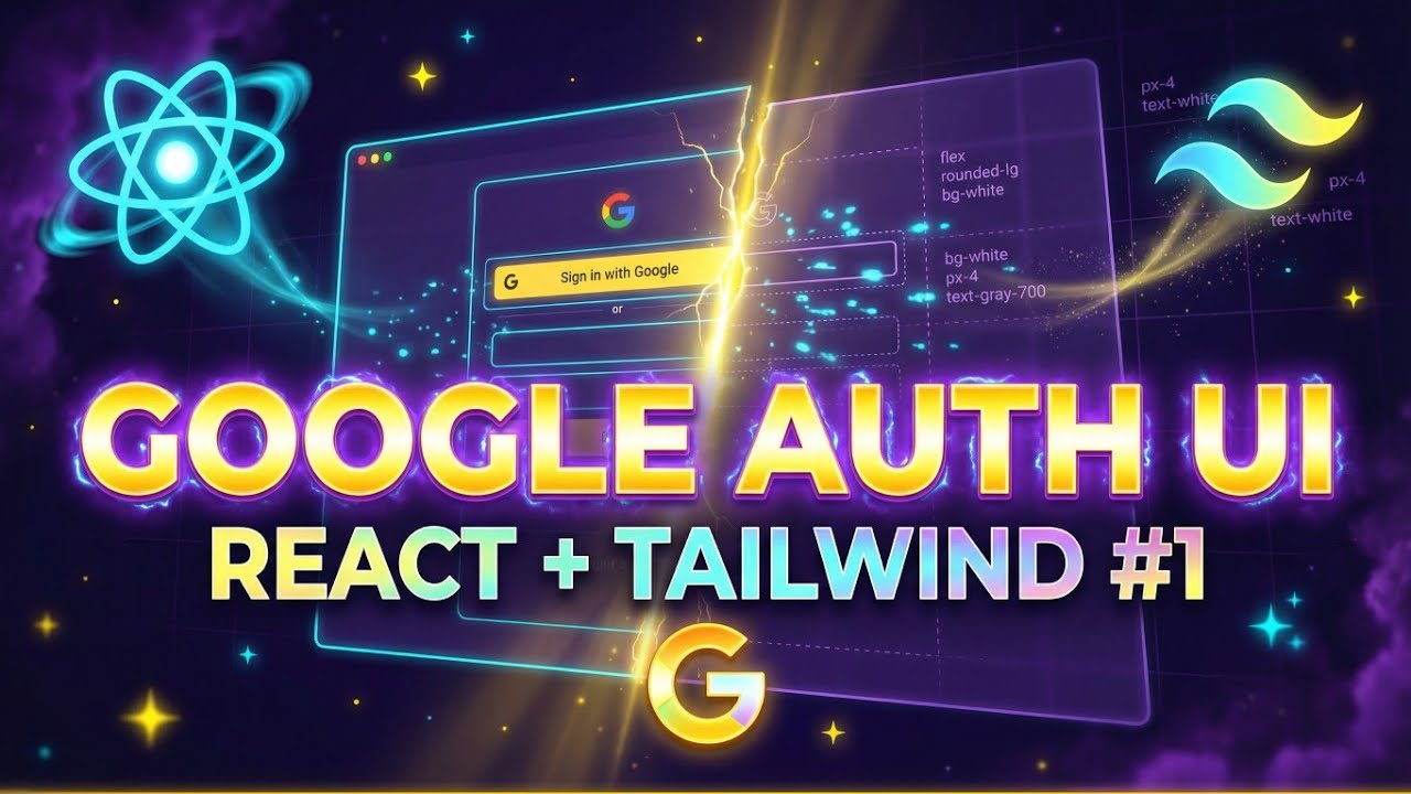 Implementing Google Auth in react.js | Tailwindcss, React.js | Part 1