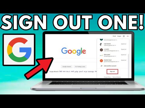 Sign Out of One Gmail Account when using Multiple Accounts on Computer