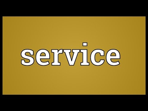 Service Meaning