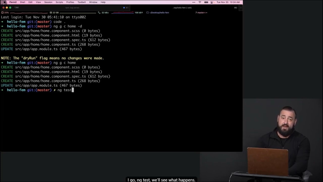 7. Create an App with the Angular CLI
