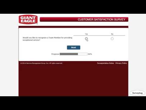 www.gianteaglelistens.com Giant Eagle survey video by Surveybag