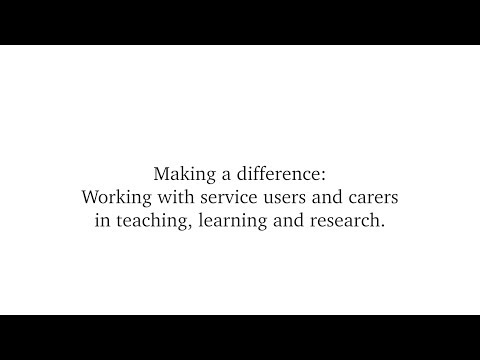 Service User Involvement @ UH: Making a difference
