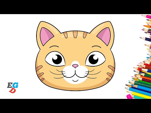 Easy Step-by-Step Cat Face Drawing Tutorial for Beginners