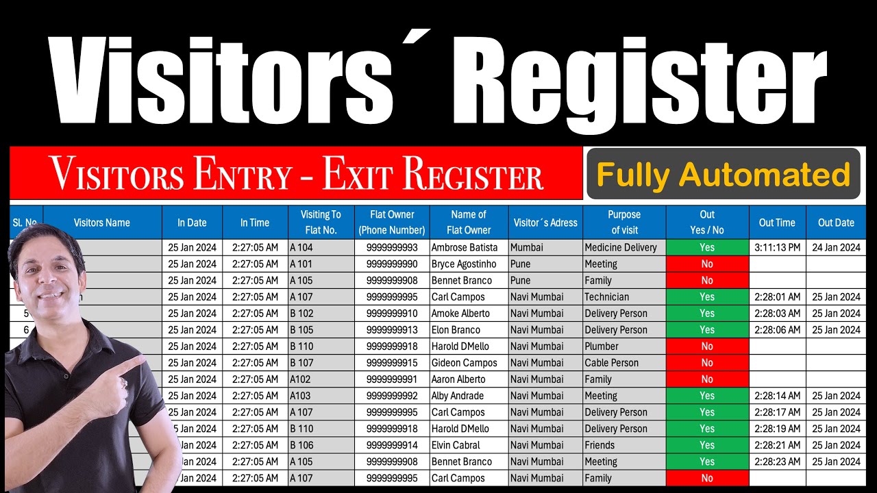 𝐕𝐈𝐒𝐈𝐓𝐎𝐑𝐒 𝐄𝐍𝐓𝐑𝐘 𝐑𝐄𝐆𝐈𝐒𝐓𝐄𝐑 𝐢𝐧 𝐄𝐱𝐜𝐞𝐥 / 𝐅𝐮𝐥𝐥𝐲 𝐀𝐮𝐭𝐨𝐦𝐚𝐭𝐞𝐝 𝐕𝐢𝐬𝐢𝐭𝐨𝐫 𝐄𝐧𝐭𝐫𝐲 𝐑𝐞𝐠𝐢𝐬𝐭𝐞𝐫 𝐢𝐧 𝐄𝐱𝐜𝐞𝐥