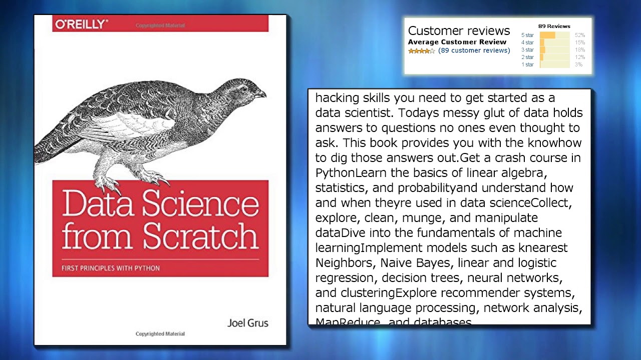 Data Science from Scratch: First Principles with Python