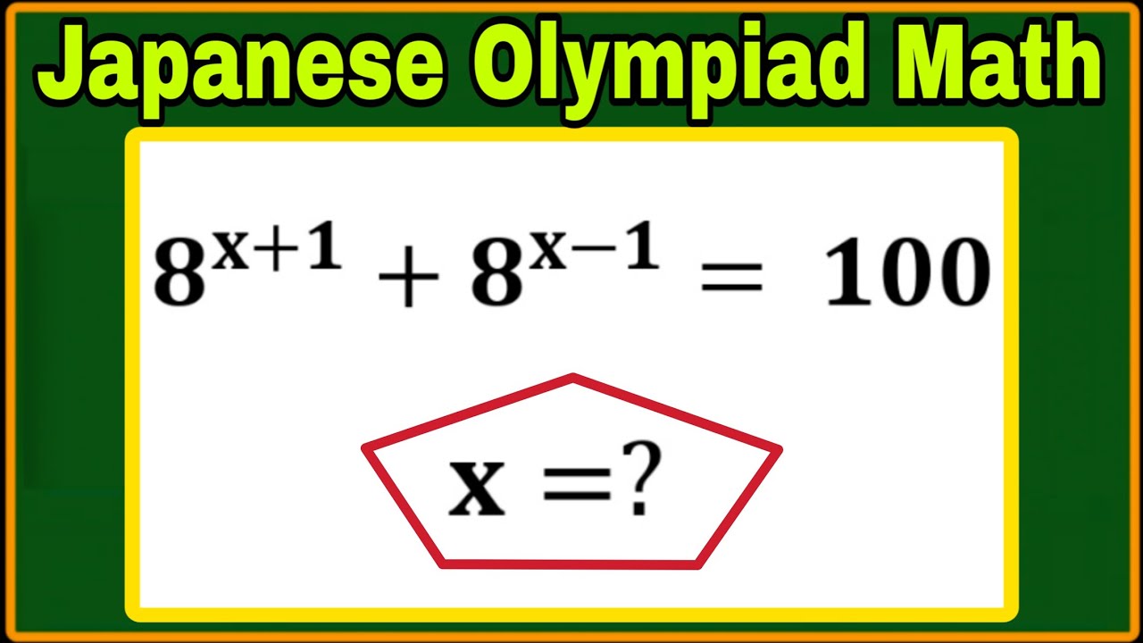 Japanese| A Mind Blowing & Brain Buster Olympiad Math Problem| Can you solve this? 