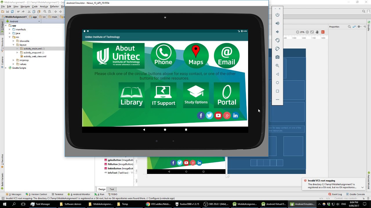 Unitec Mobile App