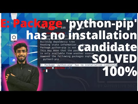 E: Package 'python pip' has no installation candidate fix 100% | Solved python-pip no installation |