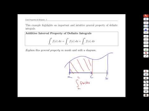 Unit 9-2 Limit Properties for Integrals - MATH 121