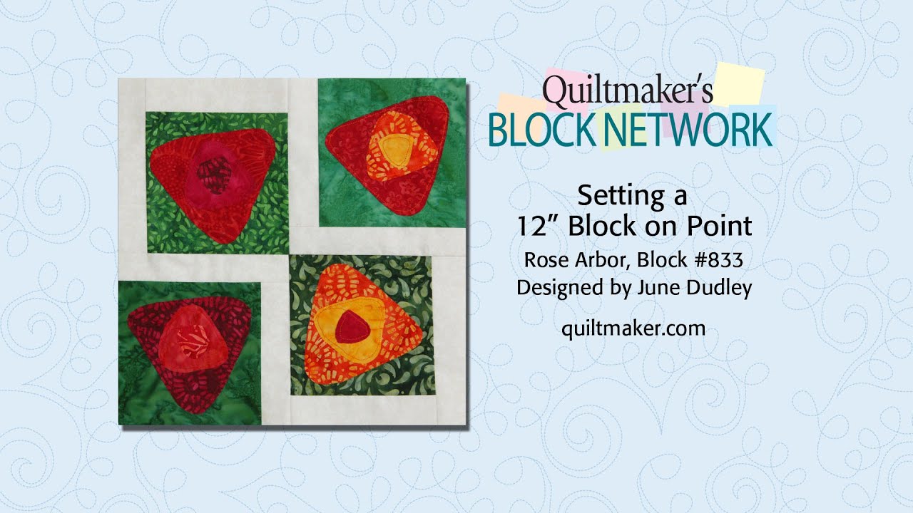 Setting a 12” Block on Point