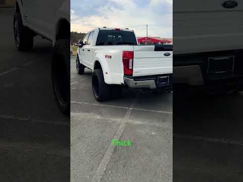 Thick F-350 Dually leveled with wheels #dually #ford #offroad #f350 #f250