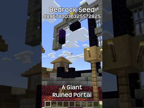 Minecraft Seed With A Village And 4 Rare Structures Near Spawn!