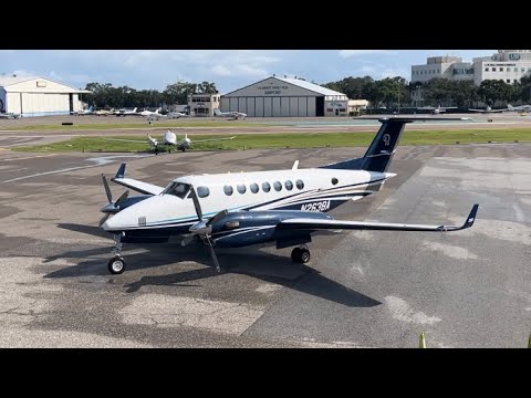 Beechcraft King Air Startup, Taxi, and Takeoff - Albert Whitted (KSPG)