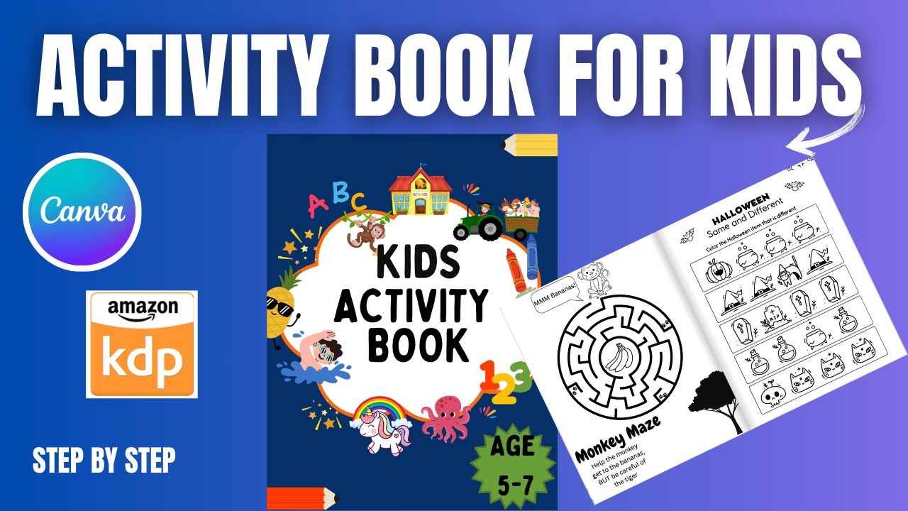 Create AMAZON KDP Books For Kids With Ease Using Canva