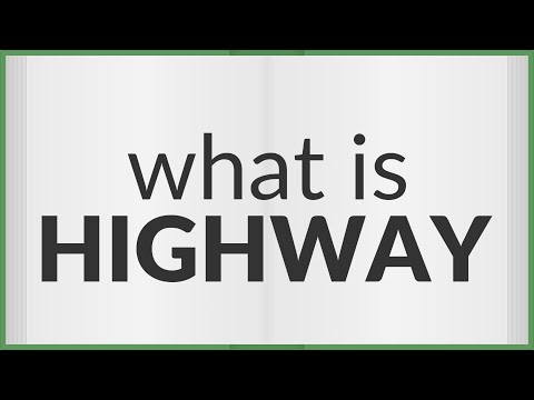 Highway | meaning of Highway