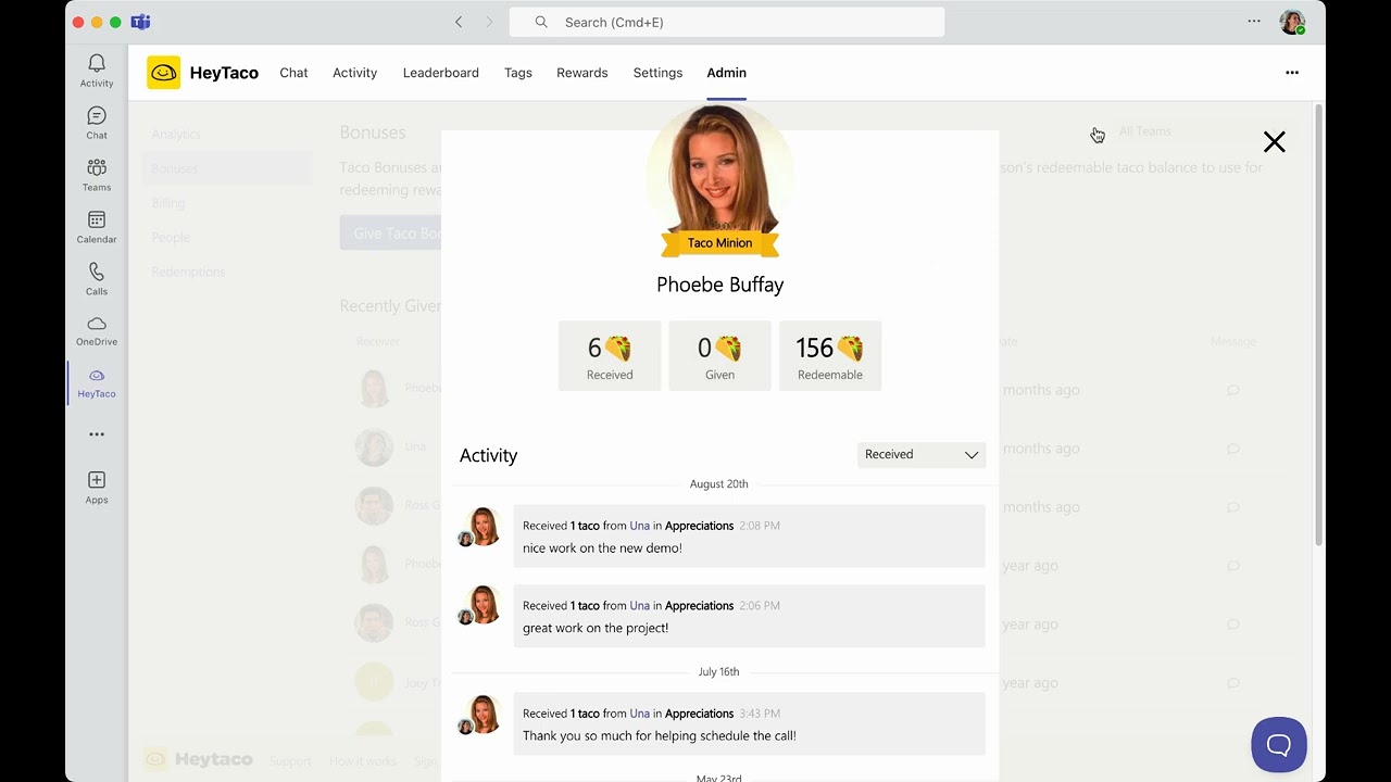 #7 HeyTaco Admin Capabilities in Microsoft Teams