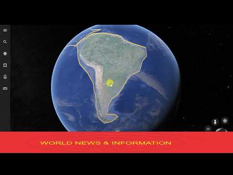 World map with continent boundaries