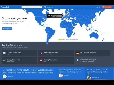 Quizlet Virtual Flashcards Tutorial