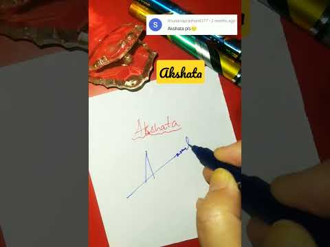 Akshata💞#howtodosignature #signature #shorts #summerofshorts
